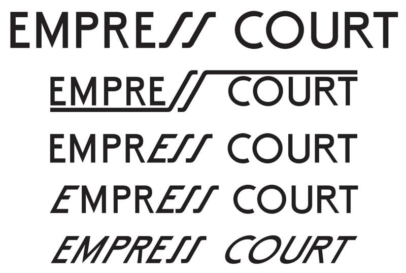 New Life in Letters – Empress Court’s Original Signage is Back - Art Deco